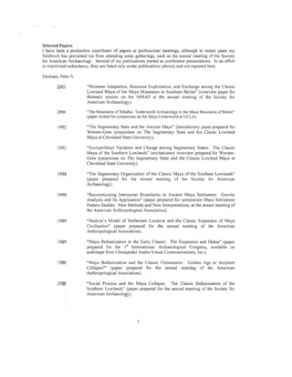 2002 CV of Dr. Peter Dunham (field advisor to Jack Corbo) | DOC