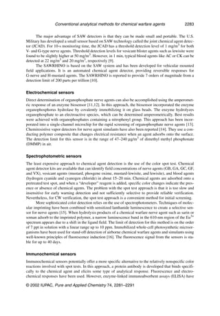 2002 Pure Appl Chem Hill Conventional Analytical Methods Cwa | PDF