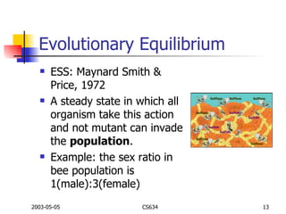 Beyond Nash Equilibrium - Correlated Equilibrium and Evolutionary ...
