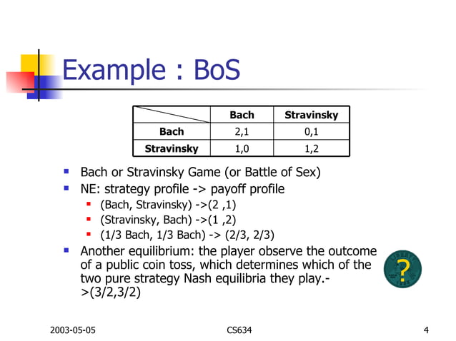 Beyond Nash Equilibrium - Correlated Equilibrium and Evolutionary ...