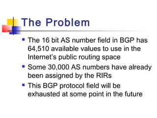 BGP ASN exhaustion | PPT