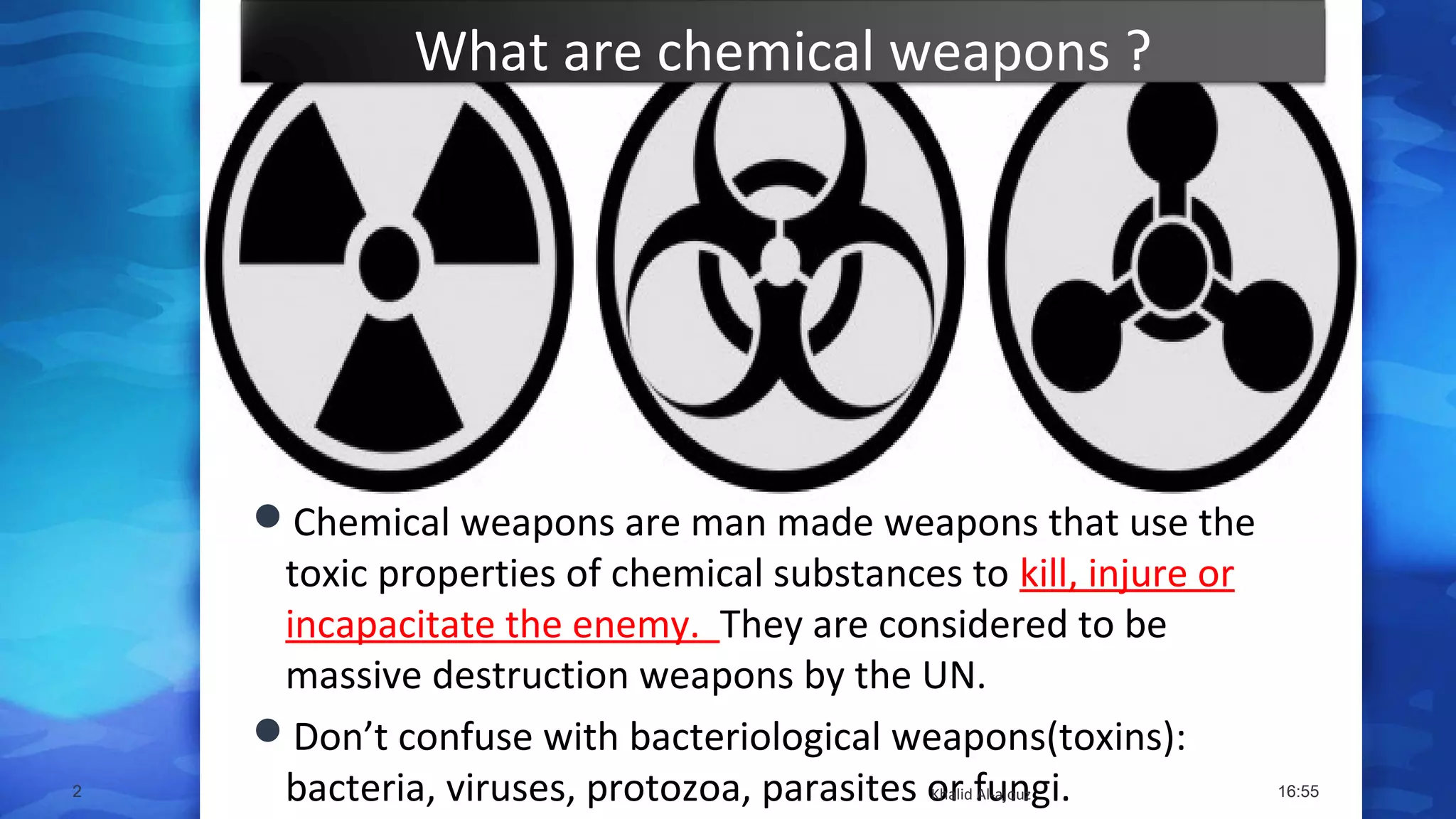 approach to chemical weapons | PPT