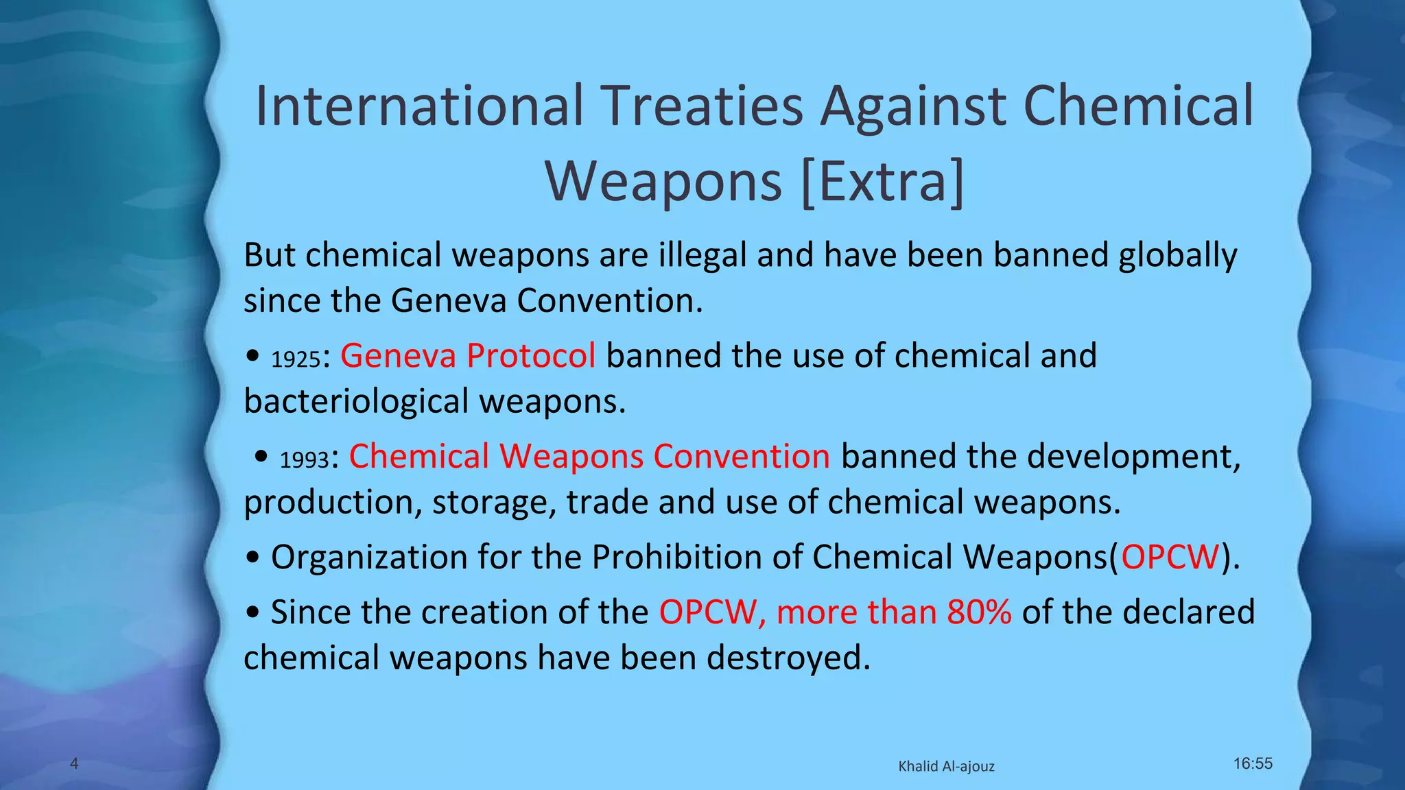 approach to chemical weapons | PPT