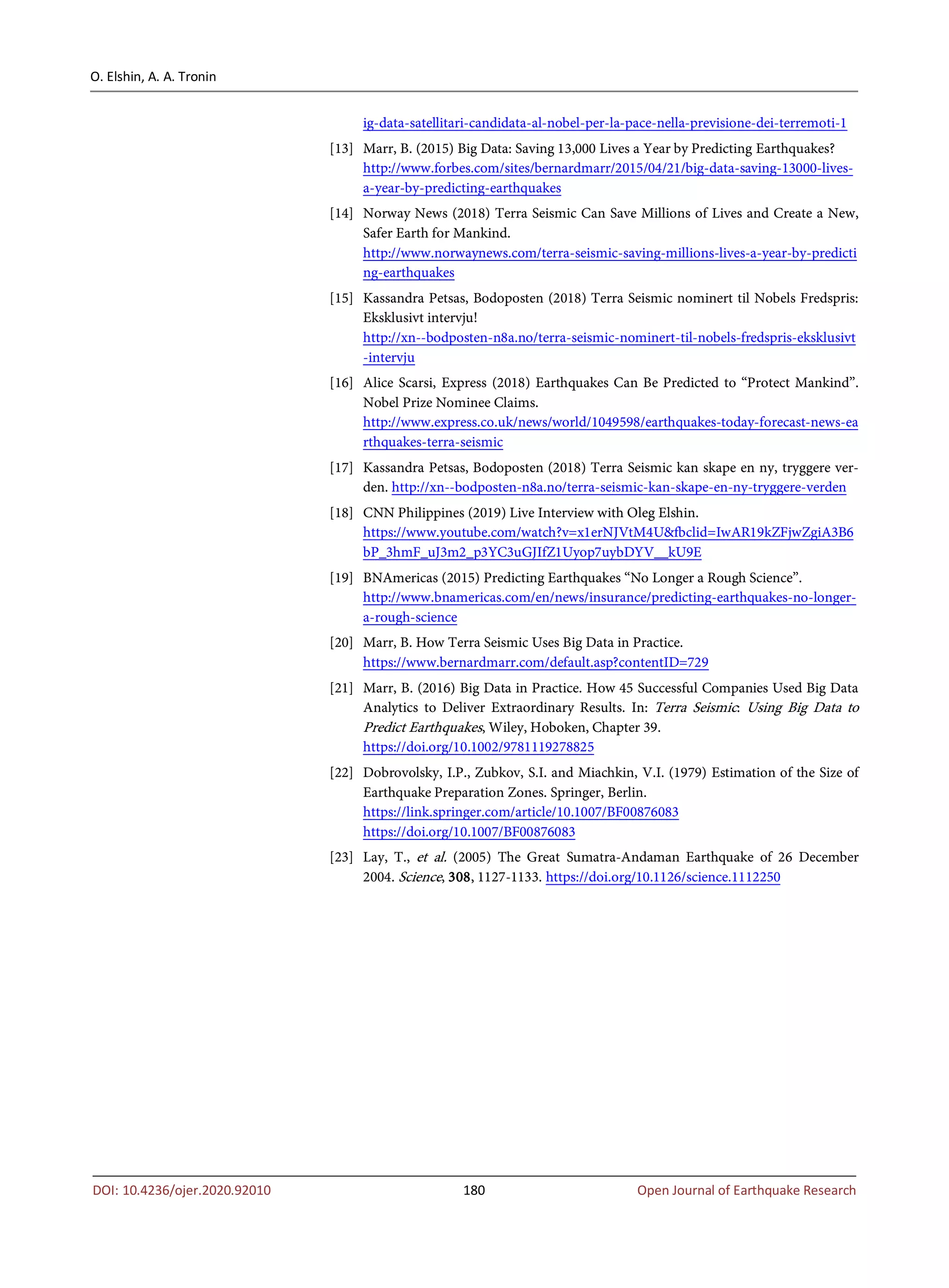 Terra Seismic : Global Earthquake Prediction Systems | PDF