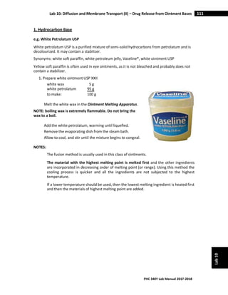 2003 pharmaceutical chemistry laboratory manual 1 | PDF