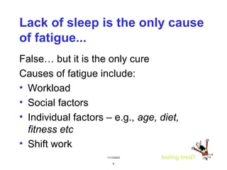 2003 presentation-feeling-tired | PPT