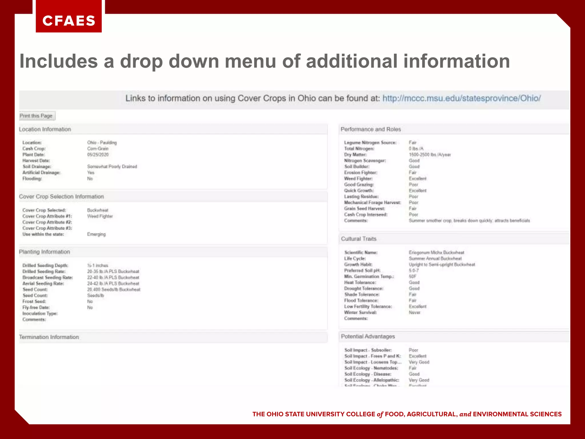 Sarah Noggle - Cover Crop Decision Tool Selector | PPT
