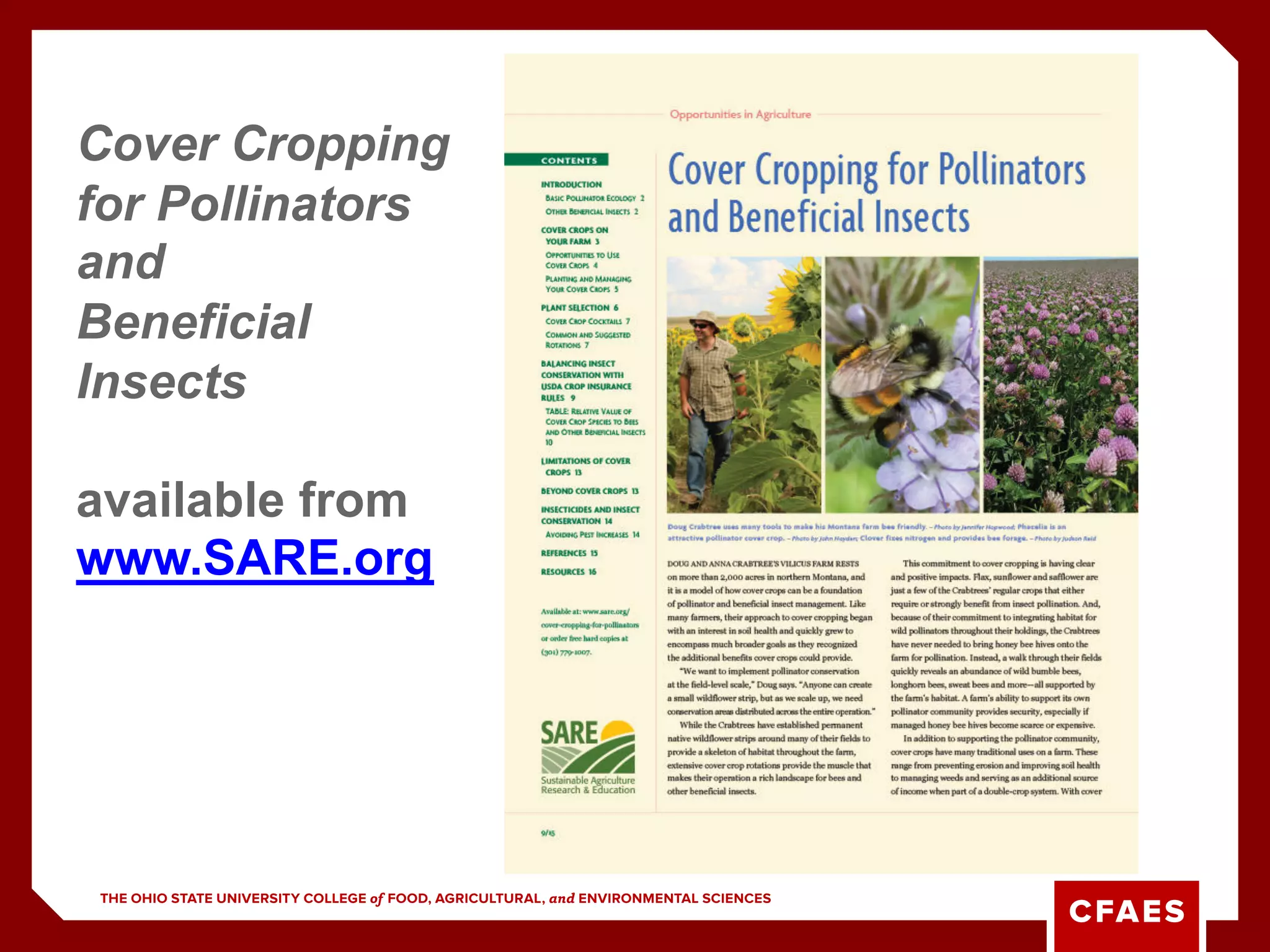 Sarah Noggle - Cover Crop Selector | PPT
