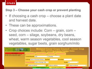 Sarah Noggle - Cover Crop Selector | PPT
