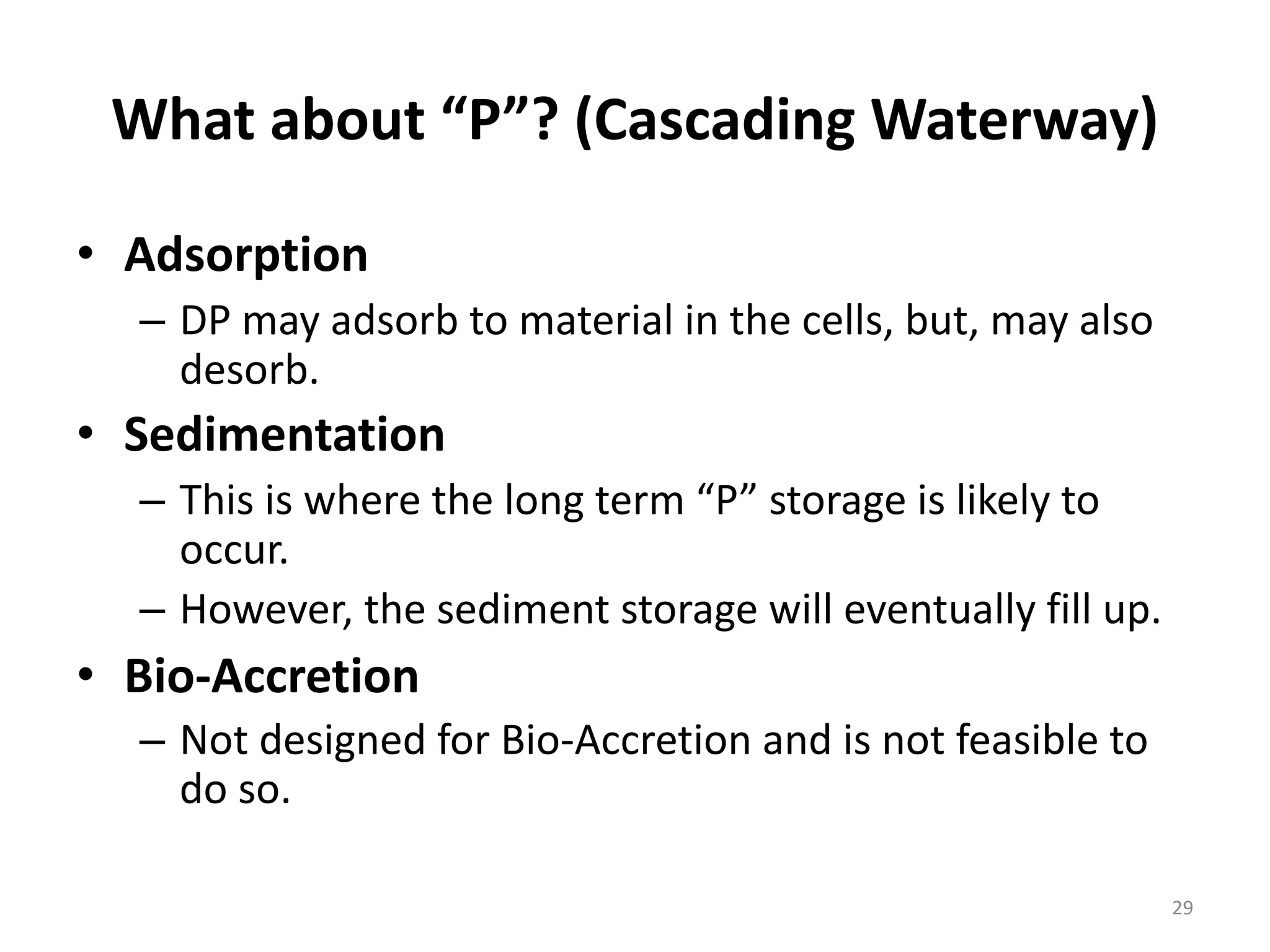 Justin McBride - New Conservation Practices: Cascading Waterways ...