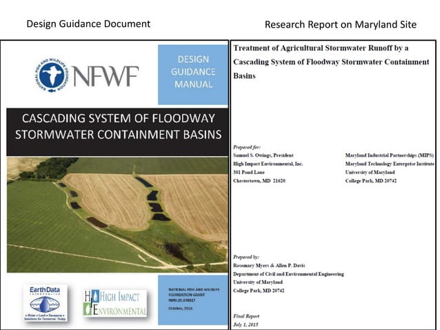 Justin McBride - New Conservation Practices: Cascading Waterways ...