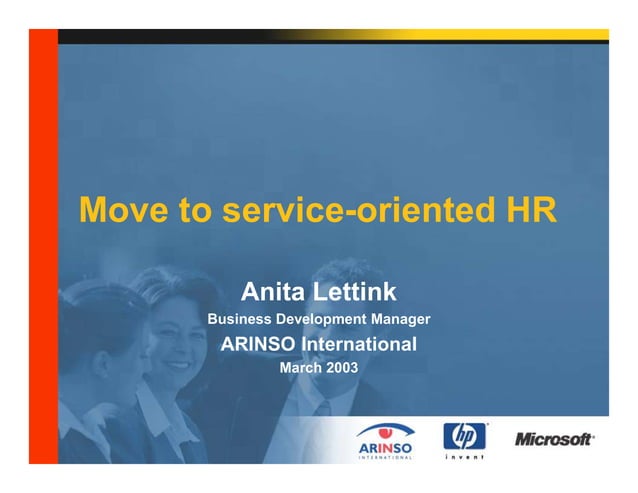 Move to service-oriented HR | PPT