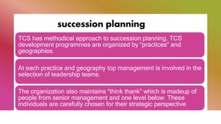 Talent management practices of TCS | PPTX