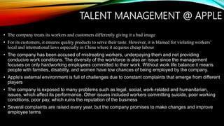 Apple Talent Management Strategy | PPTX