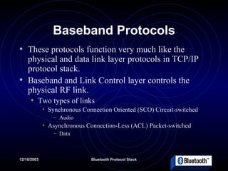 Bluetooth protocol stack | PPT