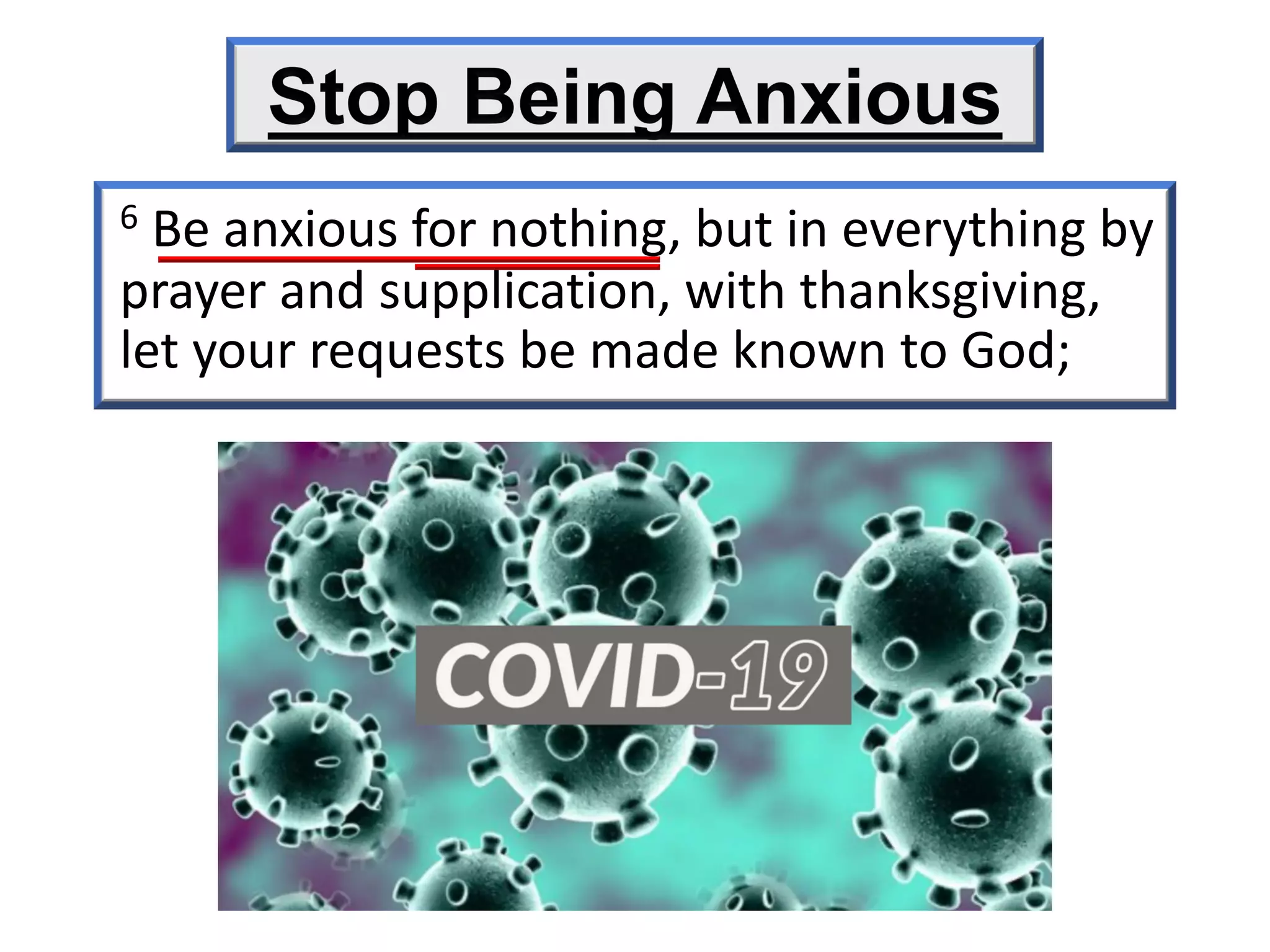 Be Anxious for Nothing - Philippians 4:4-13 | PDF