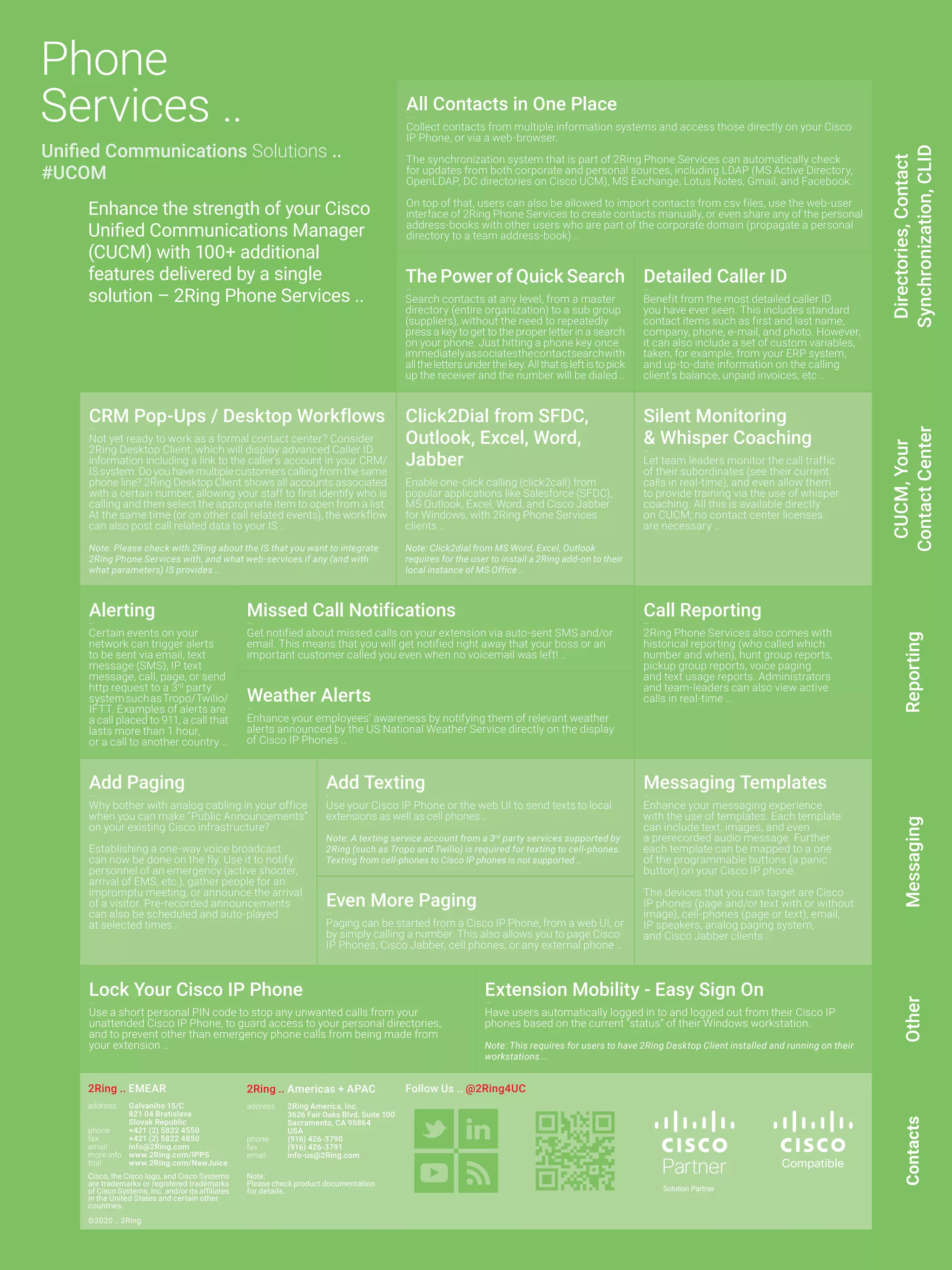 2Ring Phone Services Datasheet | PDF | Phone Services | Home Utilities