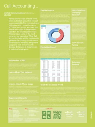 2Ring Call Accounting Datasheet | PDF | Phone Services | Home Utilities