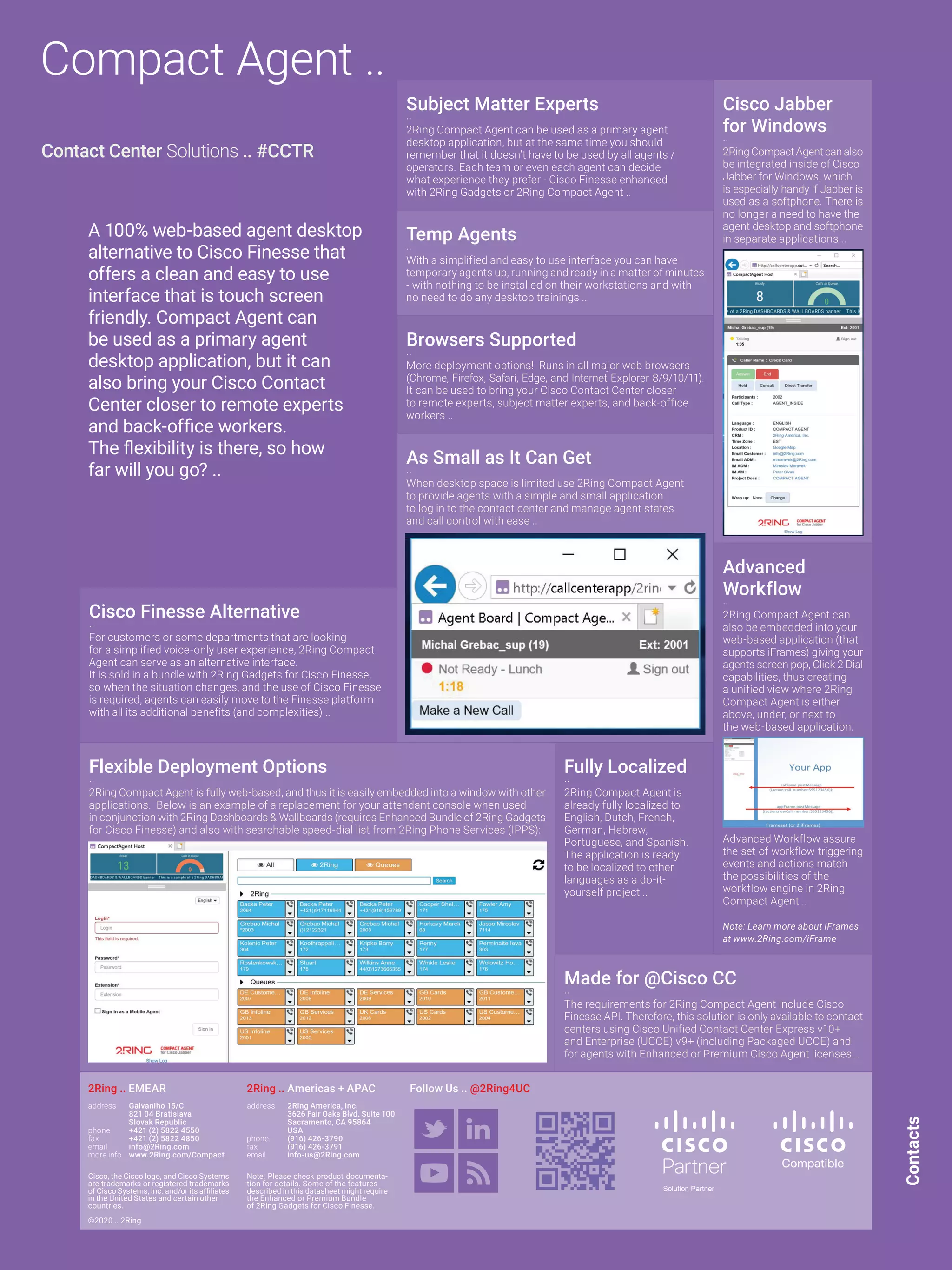 2Ring Compact Agent Datasheet | PDF