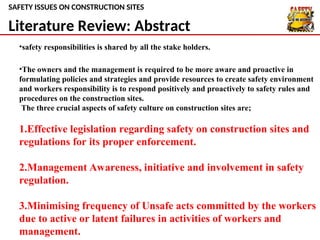 construction safety issues on residential building construction sites | PPT
