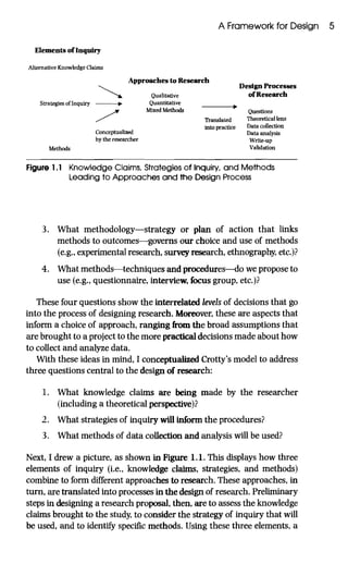 2003 creswell a framework for design | PDF