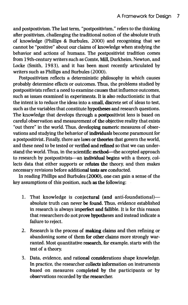 2003 creswell a framework for design | PDF