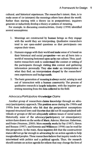 2003 creswell a framework for design | PDF