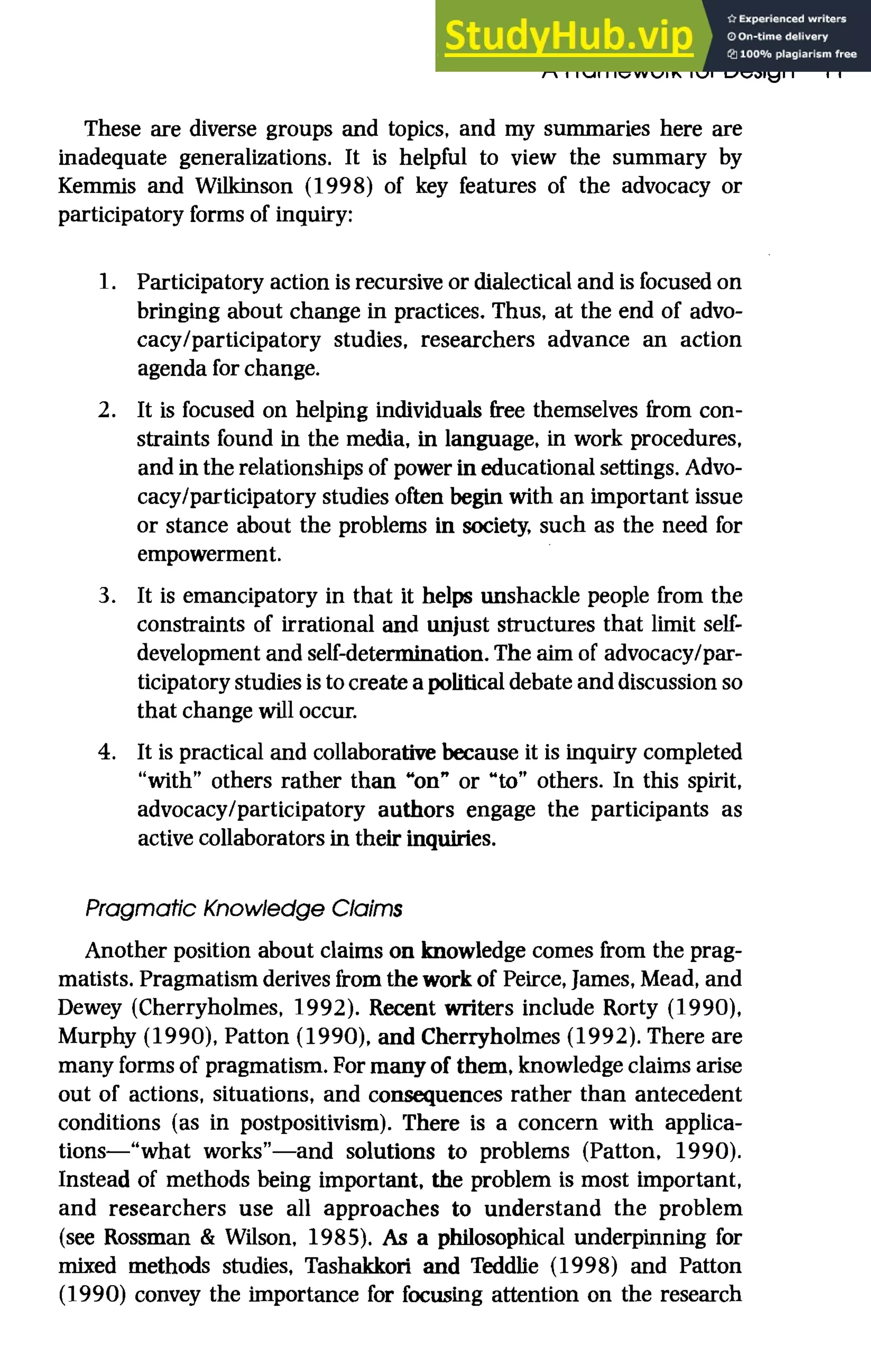 2003 Creswell A Framework For Design | PDF