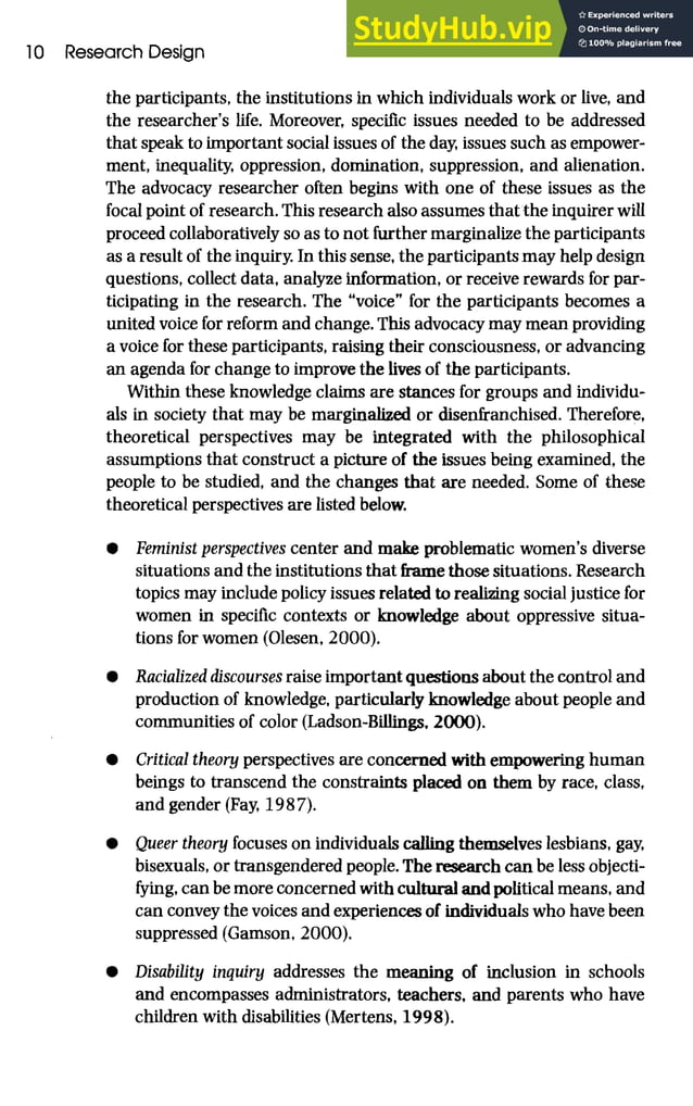 2003 Creswell A Framework For Design | PDF