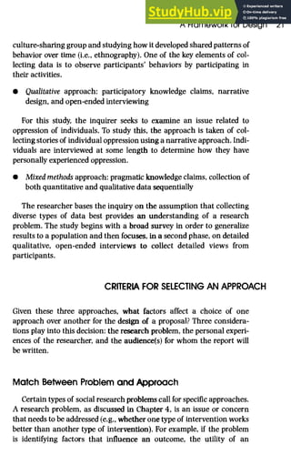 2003 Creswell A Framework For Design | PDF