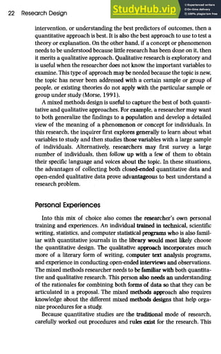 2003 Creswell A Framework For Design | PDF