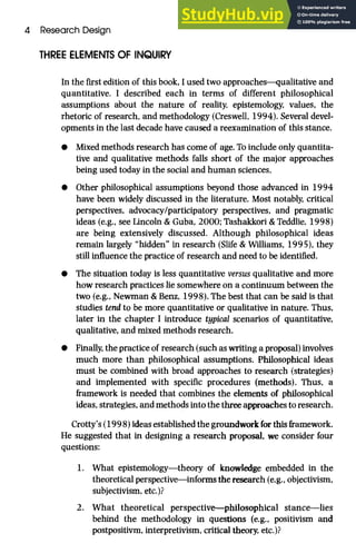 2003 Creswell A Framework For Design | PDF
