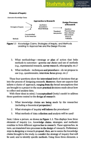 2003 Creswell A Framework For Design | PDF