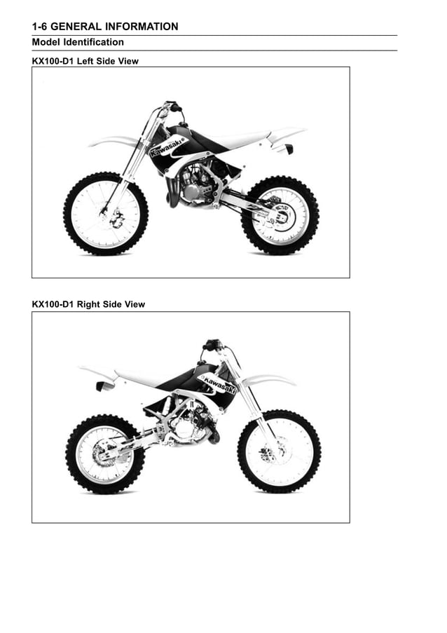 2003 kawasaki kx85 a3 service repair manual | PDF | Motorcycles ...