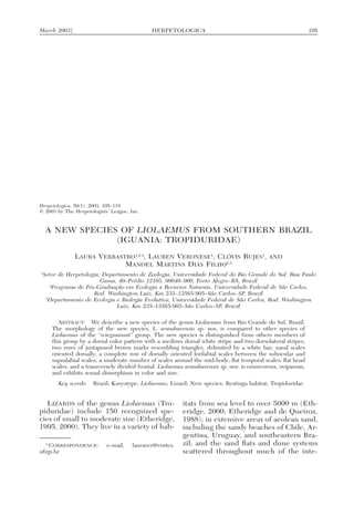2003 new species_liolaemus | PDF