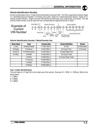 2003 polaris 500 classic snowmobile service repair manual | PDF