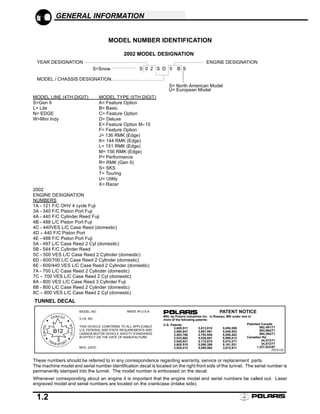 2003 polaris 800 rmk 151 f0 snowmobile service repair manual | PDF