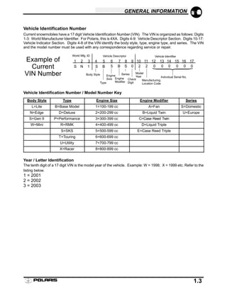 2003 polaris 800 rmk 151 f0 snowmobile service repair manual | PDF