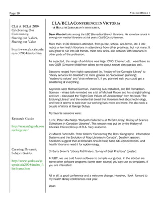 HLABC Forum: Autumn 2004 | PDF