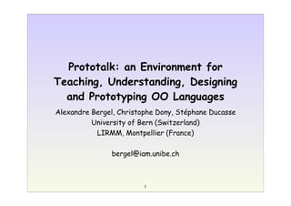 2004 Esug Prototalk | PPT