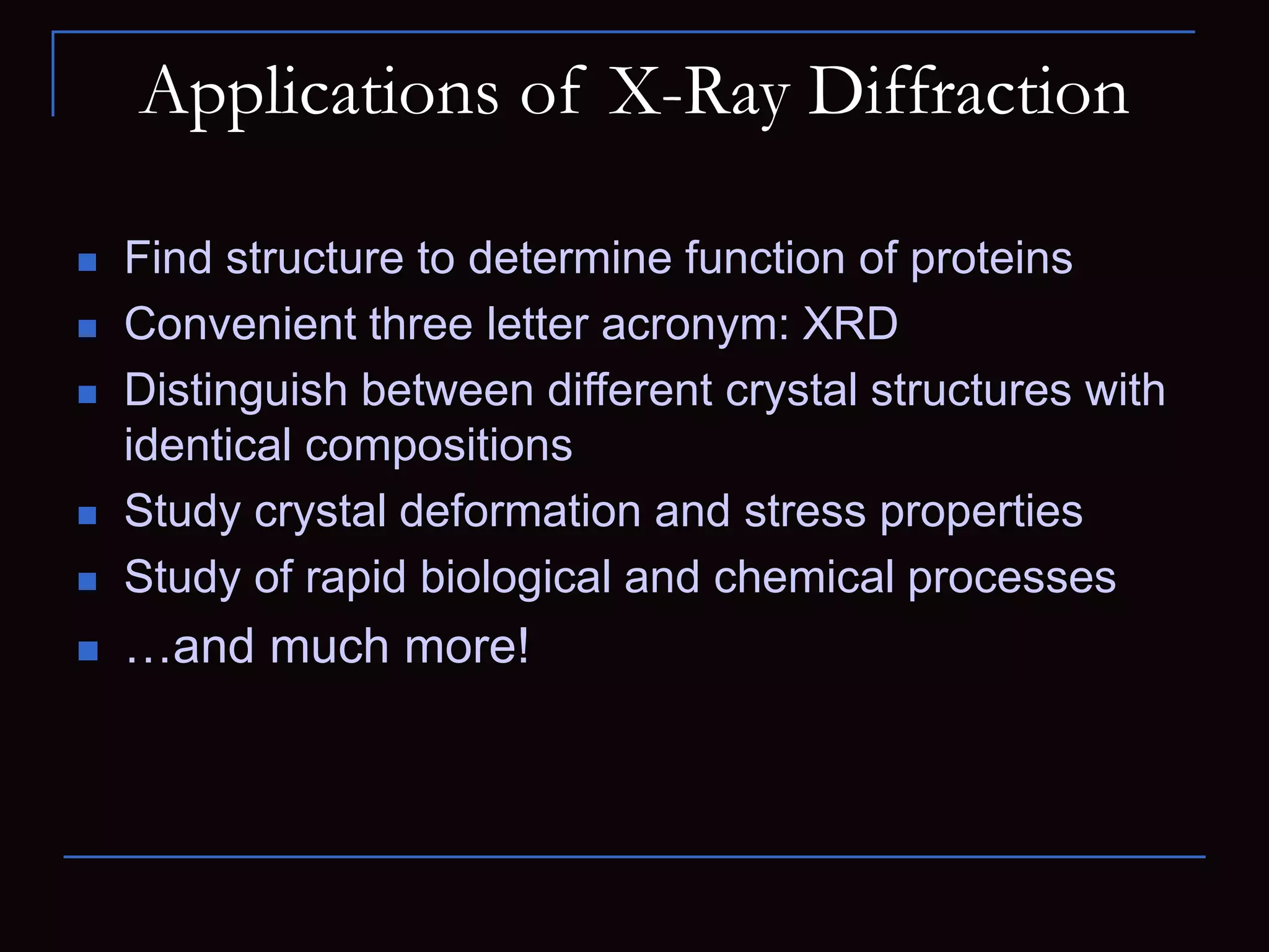 X-Ray Diffraction | PPT