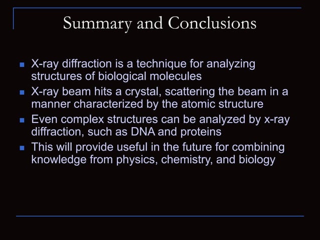 X-Ray Diffraction | PPT | Chemistry | Science