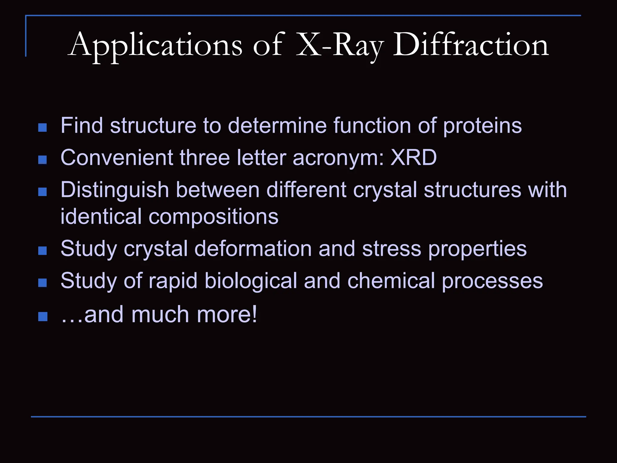 X-Ray Diffraction-Instrumentation and application | PPT