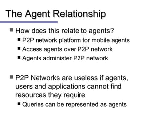 Lecture: Software Agents and P2P | PPT