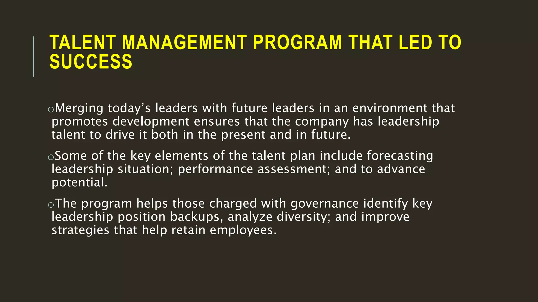 Talent Management at Mc Donalds | PPTX