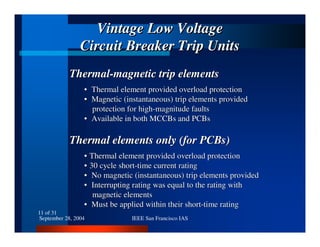 Circuit Breakers Interrupting Capacity and Short-Time Current Rating | PDF
