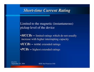 Circuit Breakers Interrupting Capacity and Short-Time Current Rating ...