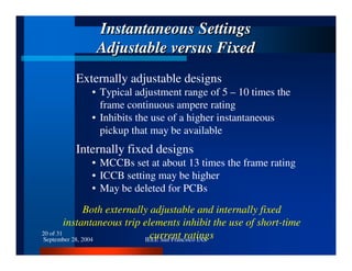 Circuit Breakers Interrupting Capacity and Short-Time Current Rating | PPT