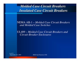 Circuit Breakers Interrupting Capacity and Short-Time Current Rating | PDF