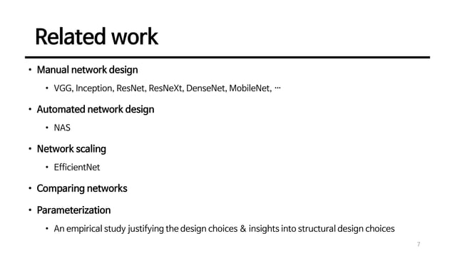 Designing Network Design Spaces | PPT
